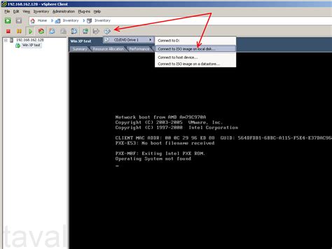 Создание виртуальной машины в гипервизоре Vmware Esxi версии 41