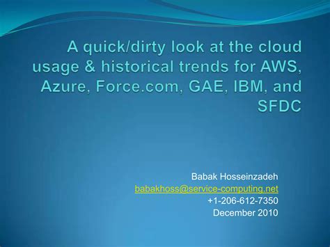 Comparing Aws Azure Force Gae And Ibm PPT