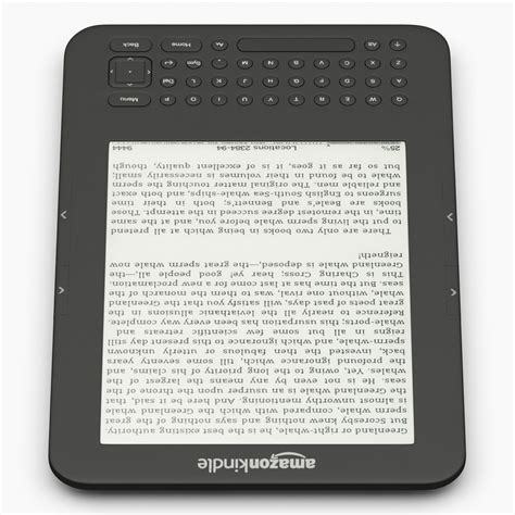 D Model Amazon Kindle Keyboard G
