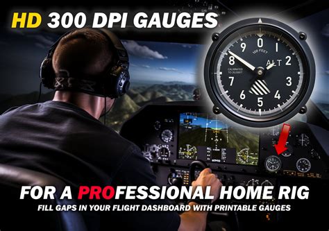 Flight Simulator Instruments Gauges Pilot Pack X6 Instant Digital