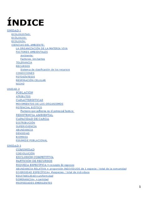 Ecologia Final Resumen Pdf Ecología Entorno Natural