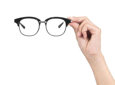 Premium Photo Hand Holding Eye Glasses Isolated On White Background