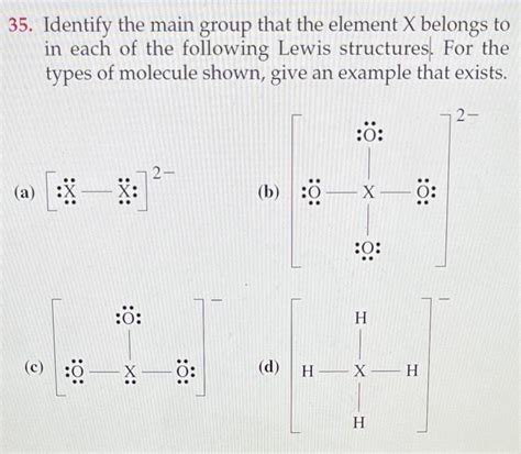 Solved Identify The Main Group That The Element X Chegg Com