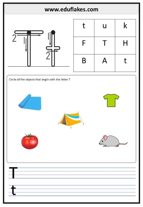 Beginning Sound T Eduflakes