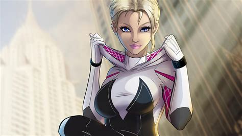 Gwen Stacy Spider Woman Wallpaper