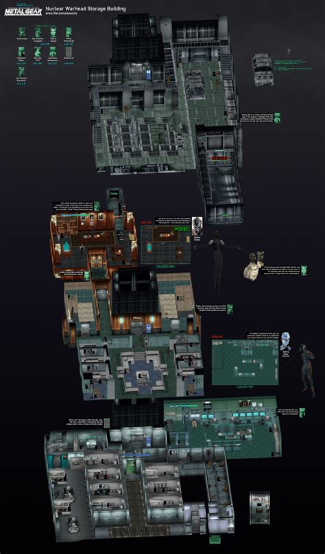Metal Gear Solid Full Game Map I Made Overhead Isometric Versions