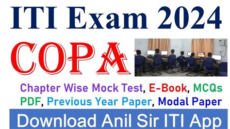 Iti Copa Exam 2024 Practice Set Previous Paper Mcqs Pdf E Books Pdf