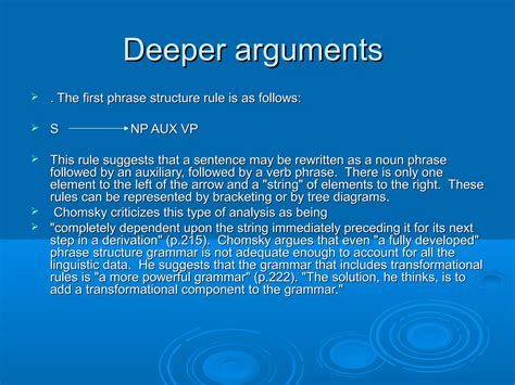 Transformational Generative Grammar Ppt Technology And Computing