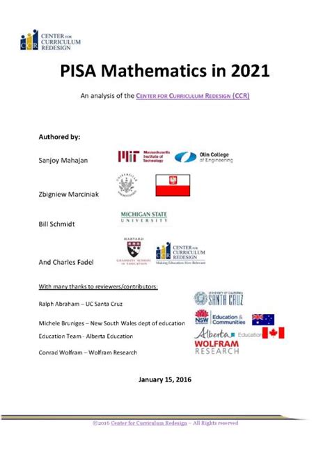 Economic Growth Pdf 117559 Recommendations For Pisa Maths 2021 Final Extended Version With