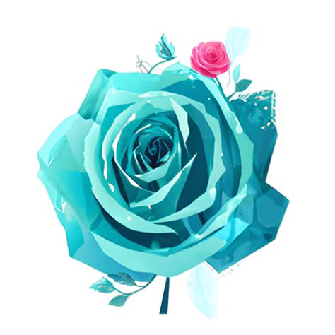 Beautiful Teal Rose Bouquet · Creative Fabrica