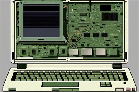 Laptop Computer With Shattered Screen And Cracked Frame Generative Ai