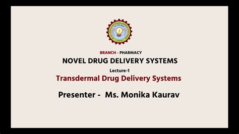 novel drug delivery systems ndds transdermal drug delivery systems part 1 aktu digital