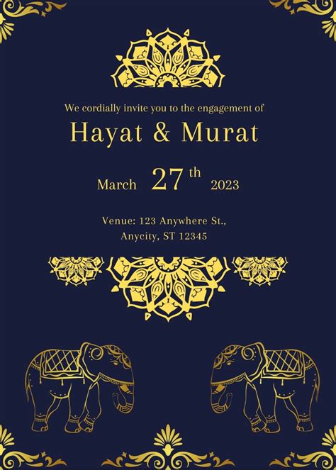 Engagement Card Online Download Shaadi Vibes