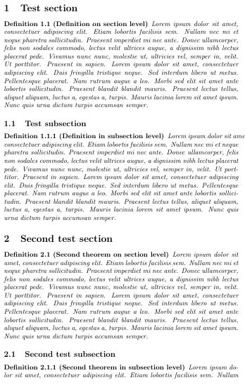 Newtheorem Theorem Number Section Wise When There Is No Subsection