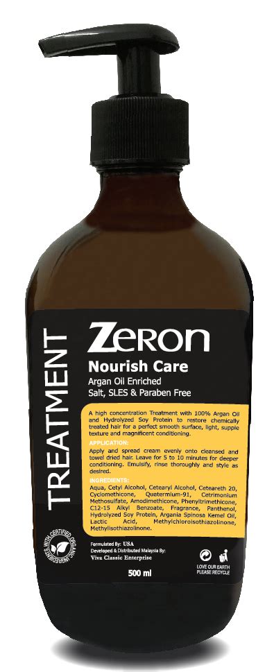 Zeron Nourish Treatment 500ml Professional Com