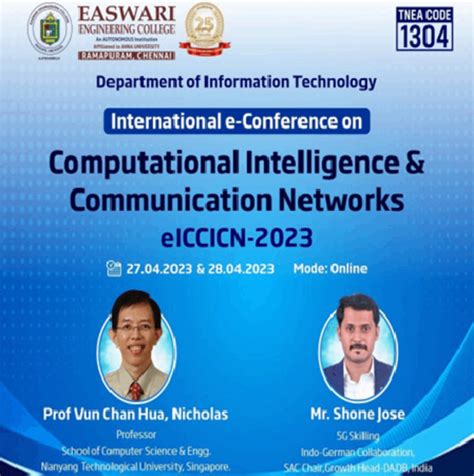 International E Conference On Computational Intelligence And Communication Networks Srm Easwari