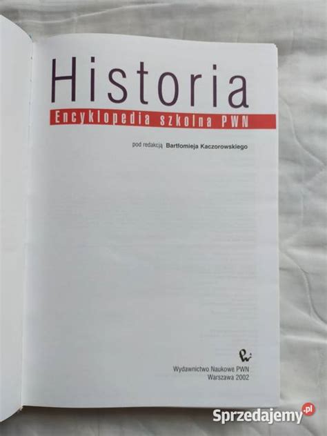 Historia Encyklopedia Szkolna PWN Siedlce Sprzedajemy Pl
