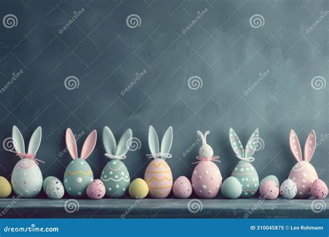 Happy Easter Infographic Illustration Eggs Nuzzle Basket White Bubbly