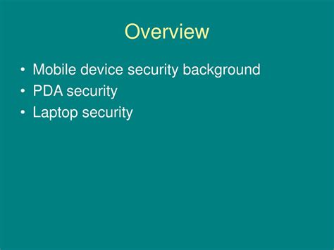 Ppt Mobile Device Security Powerpoint Presentation Free Download