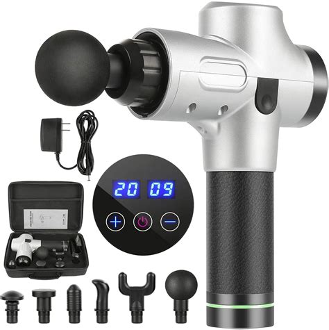 Muscle Massage Gun Handheld Deep Tissue Massager Electric Quiet Portable Massaging Gun 20 Speed