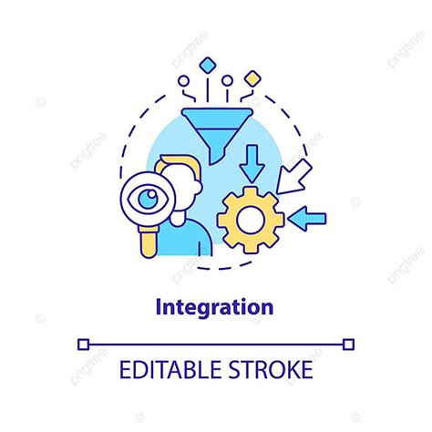 Integration Concept Icon Concept Icon Complex Vector Concept Icon
