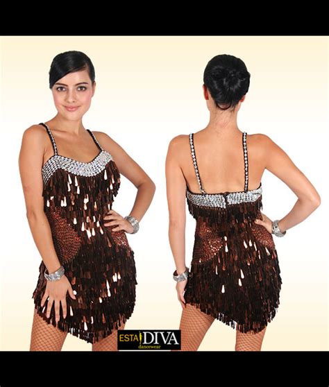 Latin Dance Dress Sueno Vegas Drop Sequin Dress 2 €12800 Esta
