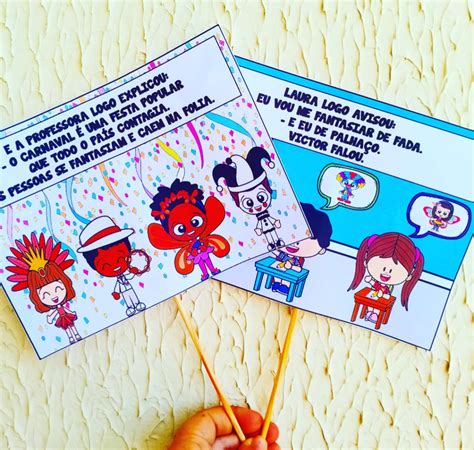 Historinha O Carnaval Chegou Atividade Livrinho De Colorir Prof