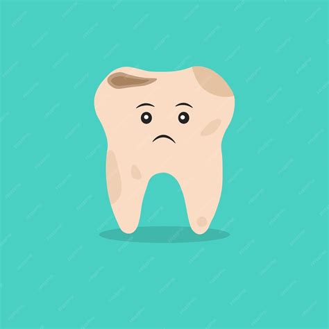 Carie Dentaire Mauvaise Dent Fond De Soins Dentaires Dents Malsaines