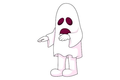 Premium Vector Halloween Ghost Character Design Illustration