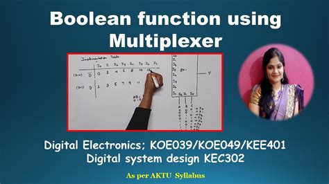 Implement The Function Using Multiplexer Implement Given Function