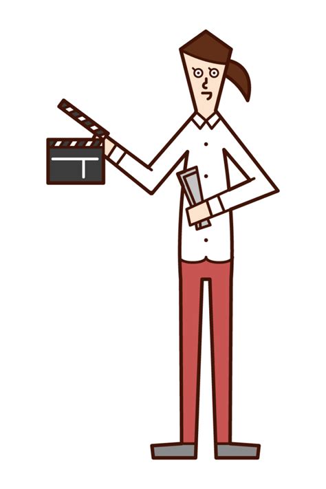 방송 작가의 일러스트여성 무료 일러스트 소재 Kukukeke쿠쿠케케