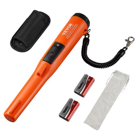 Vevor Metal Detector Pinpointer Ip68 Fully Waterproof Handheld Pin Pointer Wand 4 5 Detection