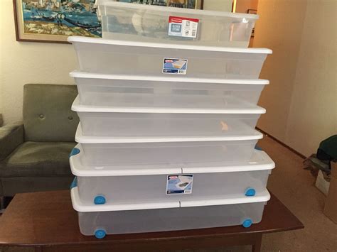 7 Rubbermaid Sterilite Under Bed Storage Totes For Sale In Seattle Wa Offerup