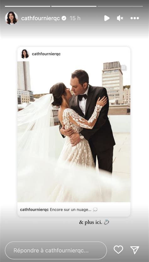 Catherine Fournier Sest Mariée Et Elle Est Magnifique Dans Sa Robe