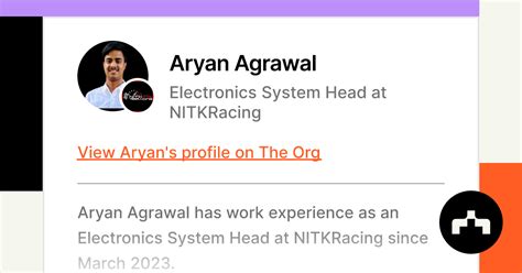 aryan agrawal electronics system head at nitkracing the org