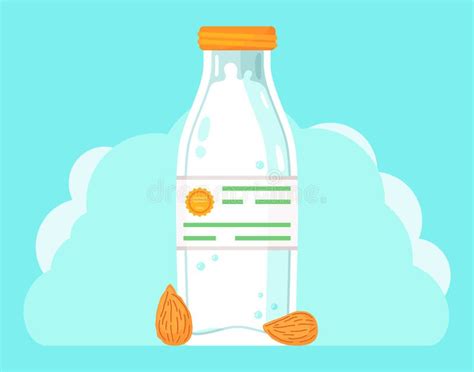 Plant Based Vegan Almond Milk Healthy Alternative To Lactose Milk