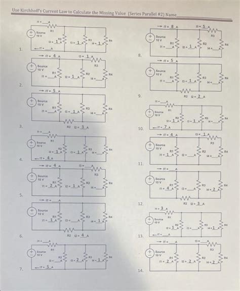 Solved Use Kirchhoff S Current Law To Calculate The Missing Chegg