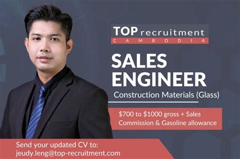 Top Recruitment Cambodia On Linkedin Salesengineer Constructionmaterials Jobsearch