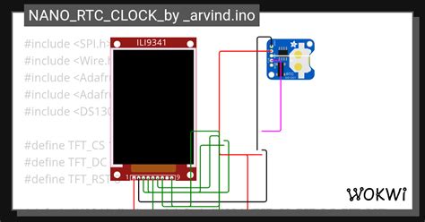 D1 Mos Rtc Clock By Arvind Copy Wokwi Esp32 Stm32 Arduino Simulator