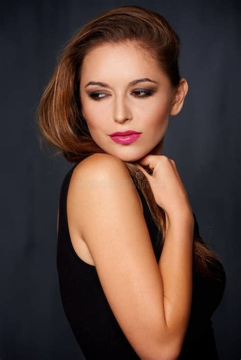 Beautiful Sultry Young Woman Stock Image Image Of Looks Fashionable