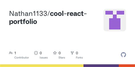 Github Nathan1133 Cool React Portfolio