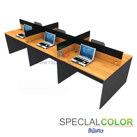 โต๊ะทำงานกลุ่ม จำนวน 6 ที่นั่ง ขนาด 364 X 120 Cm Mini Screen หุ้ม