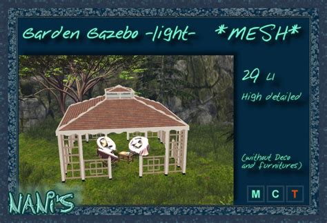 Second Life Marketplace Nanis Gazebo Light Mesh