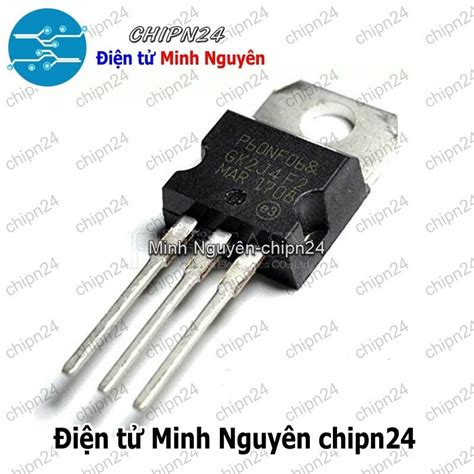 [2 CON] (KT1) Mosfet 60NF06 TO-220 60A 60V Kênh N (STP60NF06 P60NF06 ...
