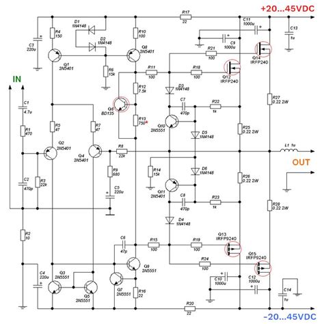 Irfp9240 Irfp240 High Quality Mosfet Amplifier Electronics Projects Circuits In 2025 Circuit