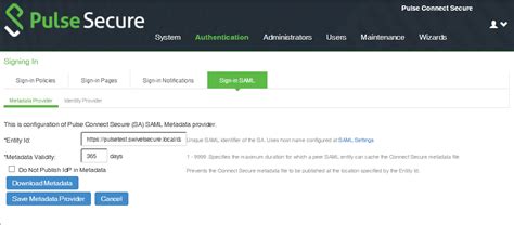 Pulse Secure Saml Integration — Swivel Secure Authcontrol Sentry V4x