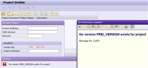 Solved WBS Element Overwritten WBS Element Version FREI SAP