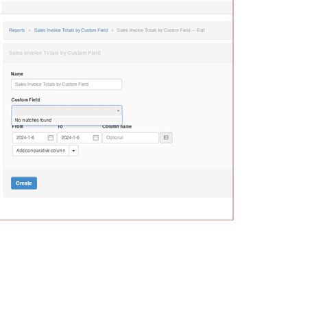 Sales Invoice Totals By Custom Field Report Did Not Appear Manager Forum