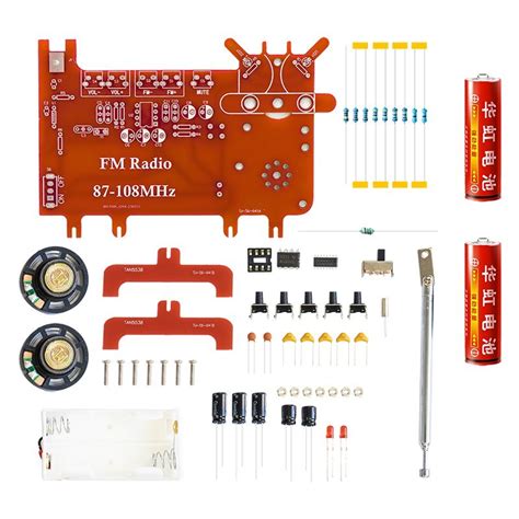 Rda5807调频fm卡通双声道收音机制作套件diy焊接练习tj 56 641 伍陆电子