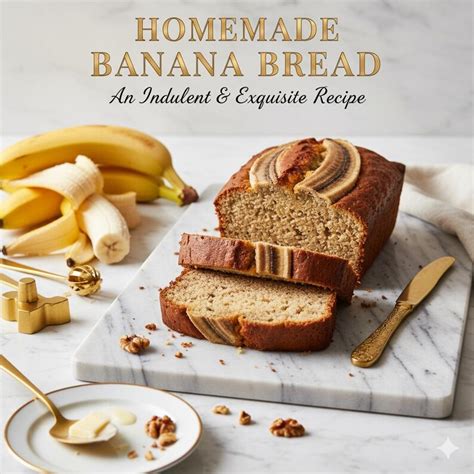 Easy Moist Banana Bread Recipe Printable Baking Guide Pdf Etsy